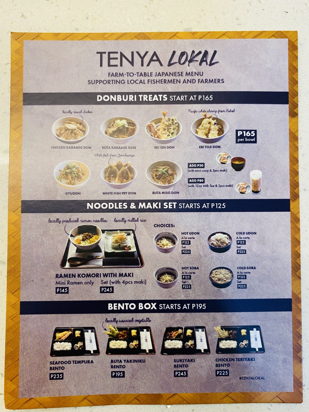 Tenya Launches Farm to Table Japanese Menu to Help Local Farmers and ...